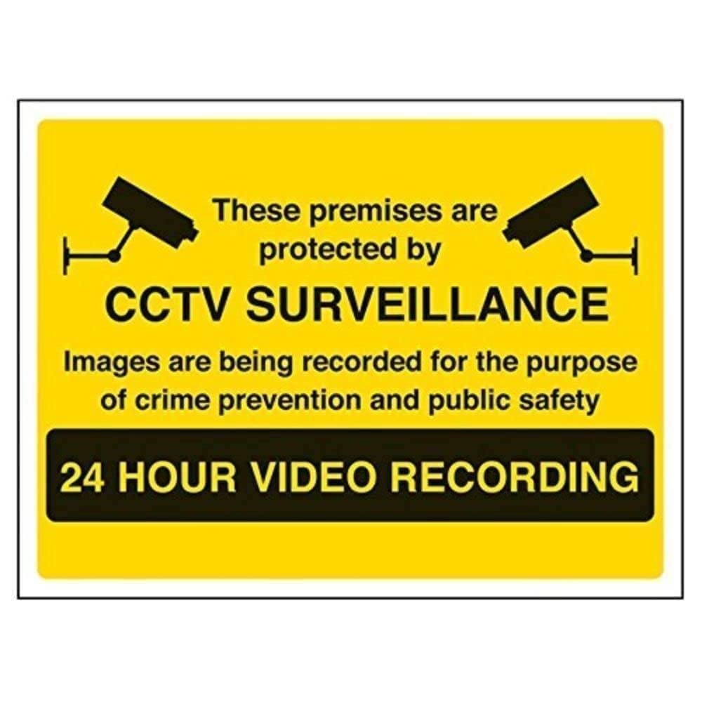 Vsafety Warning, Closed Circuit Television 24 Hour Video Recording (Ye ...