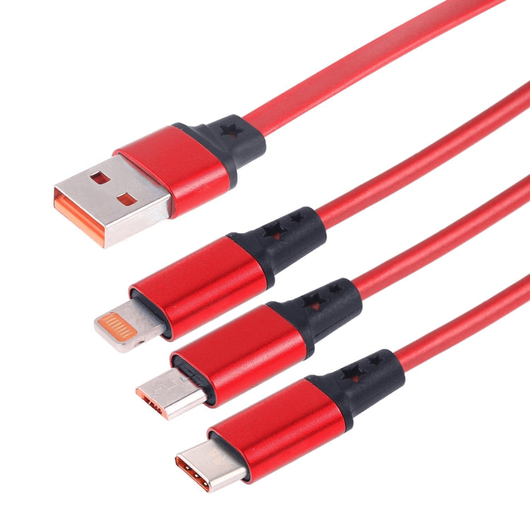 1.2m 3 in 1 USB to USB-C / Type-C + 8Pin + Micro USB Retractable Data – LJ Automotive