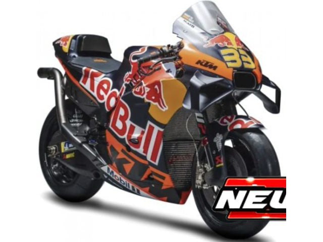 KTM RC16 Red Bull #33 Brad Binder MotoGP 2023 1:18 Scale Bburago Model ...