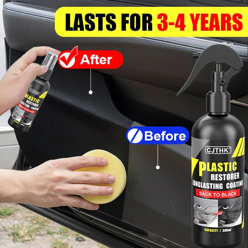 Car Plastic Restorer Back To Black Gloss Plastic Renovator Longlasting ...