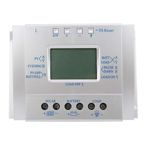 L60 12V/24V 60A Solar Controller Power Voltage Current LCD Display Sol ...