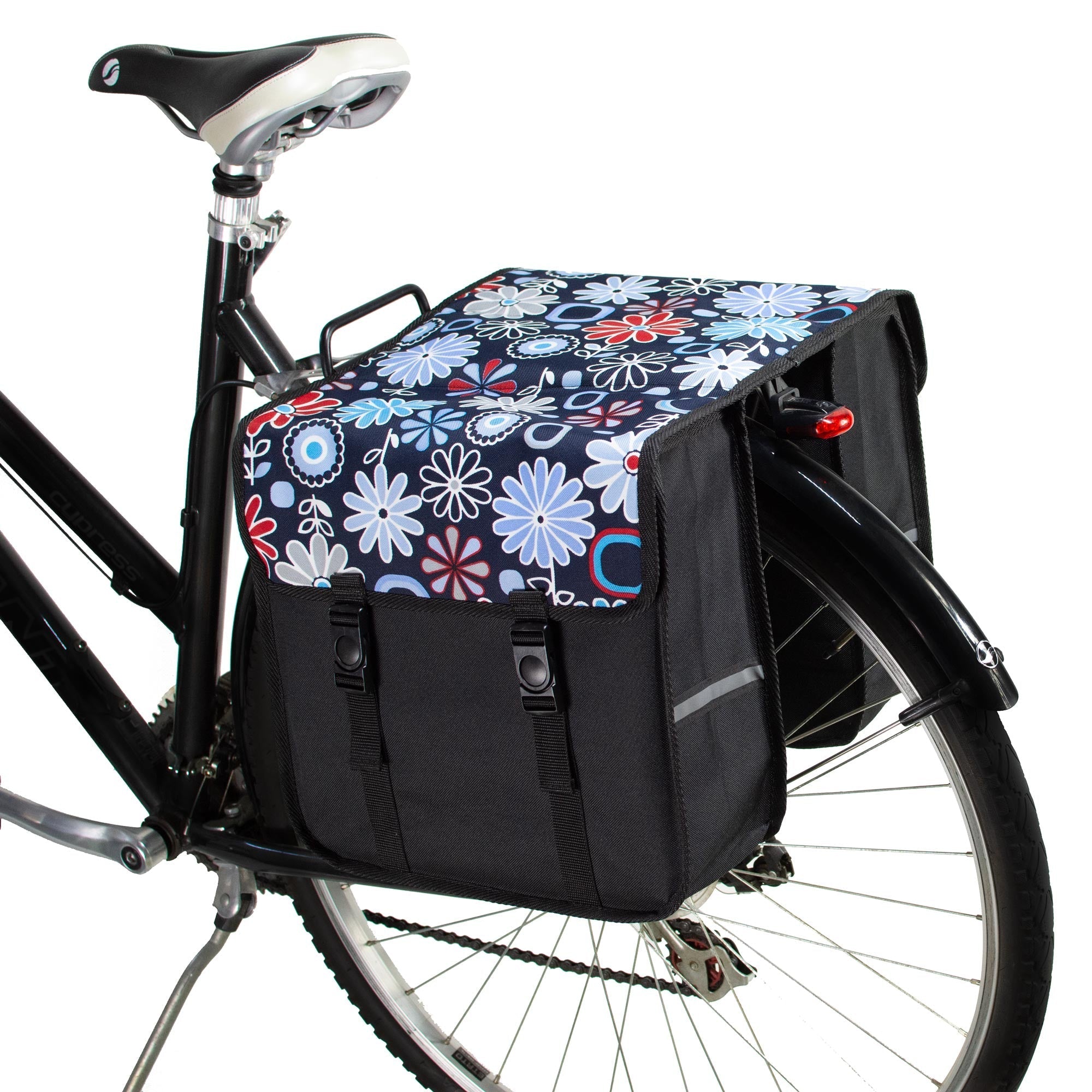 BikyBag Classic - Bicycle Double Pannier Bag (Daisy Flowers) – LJ ...