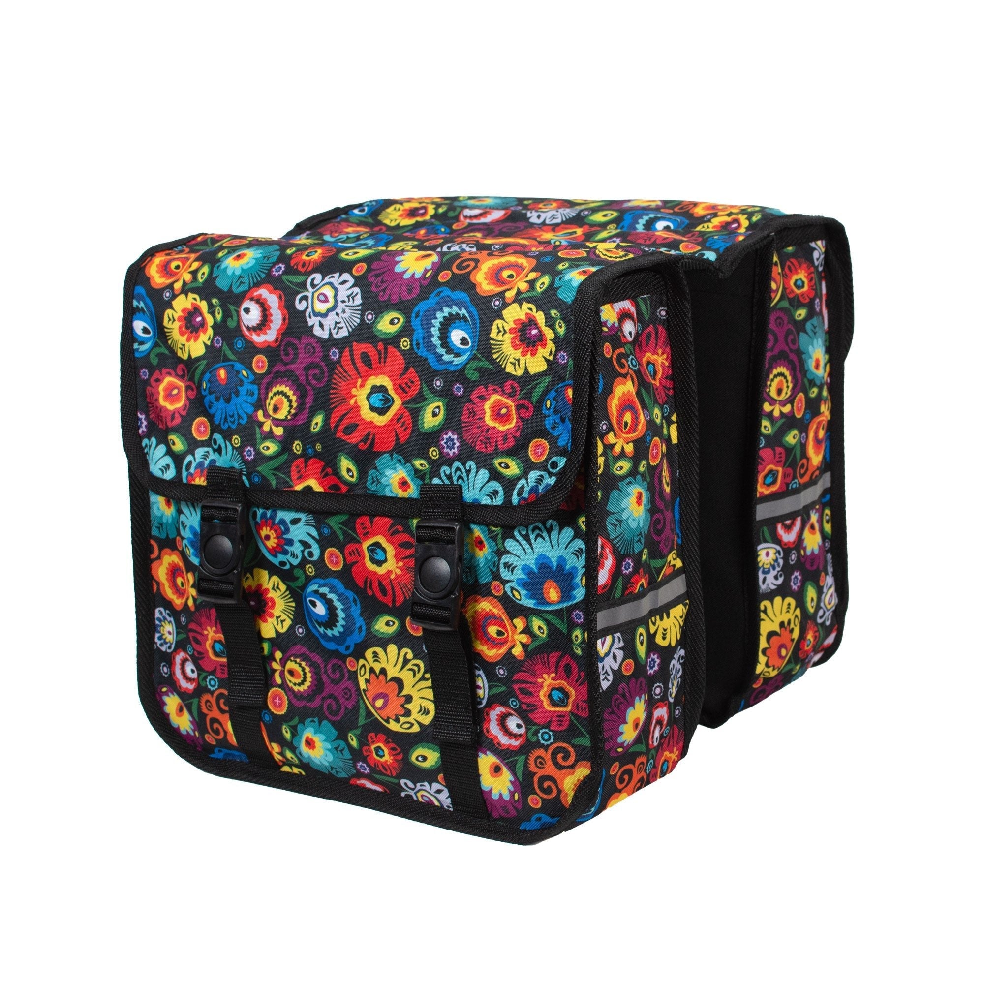 BikyBag Classic CE - Bicycle Double Pannier Bag (Folklore Flowers) – LJ ...